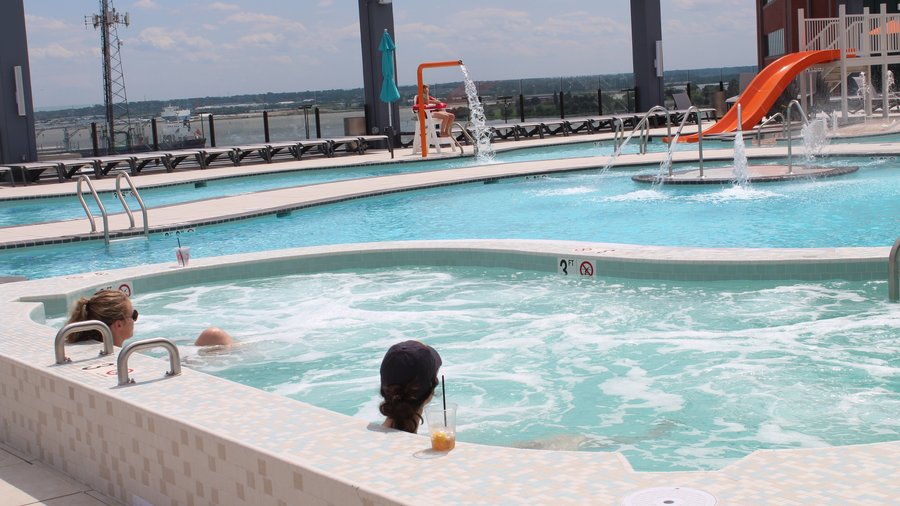 Here's a look at Merritt Clubs' Canton rooftop pool - Baltimore ...
