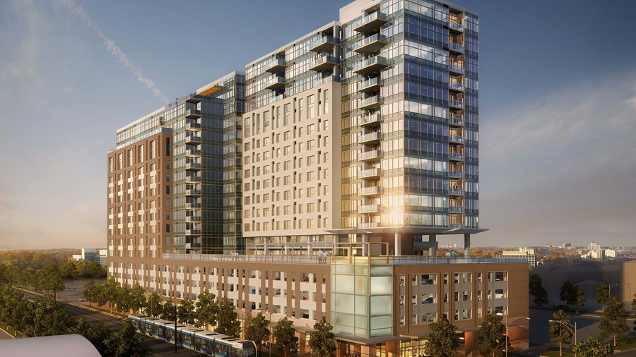 Downtown Denver apartment building a year away from completion - Denver ...