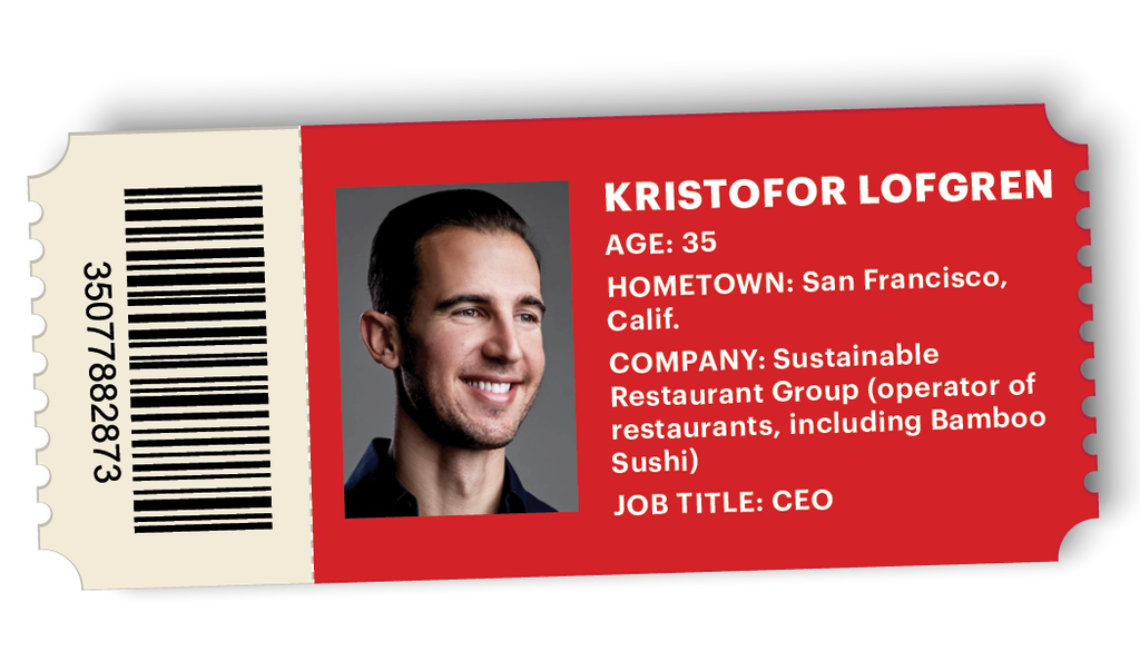 Forty Under 40 of 2018: Sustainable Restaurant Group's Kristofor ...