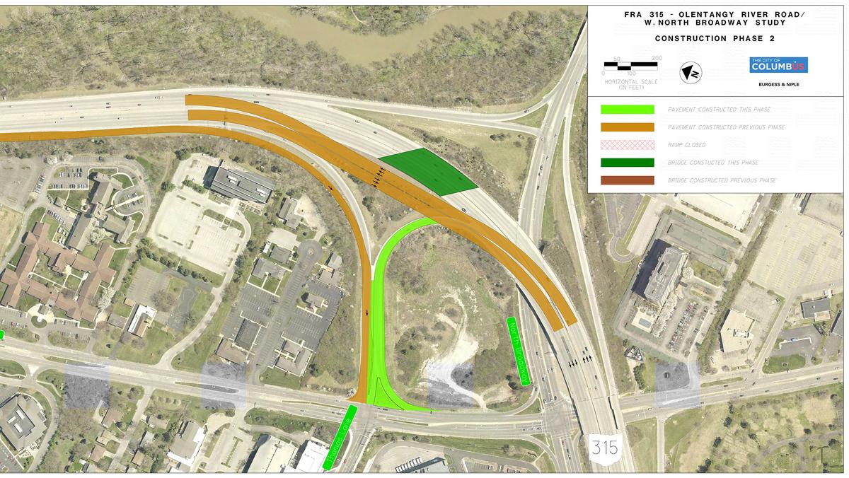 Route 315 traffic update: Southbound ramp from North Broadway in ...