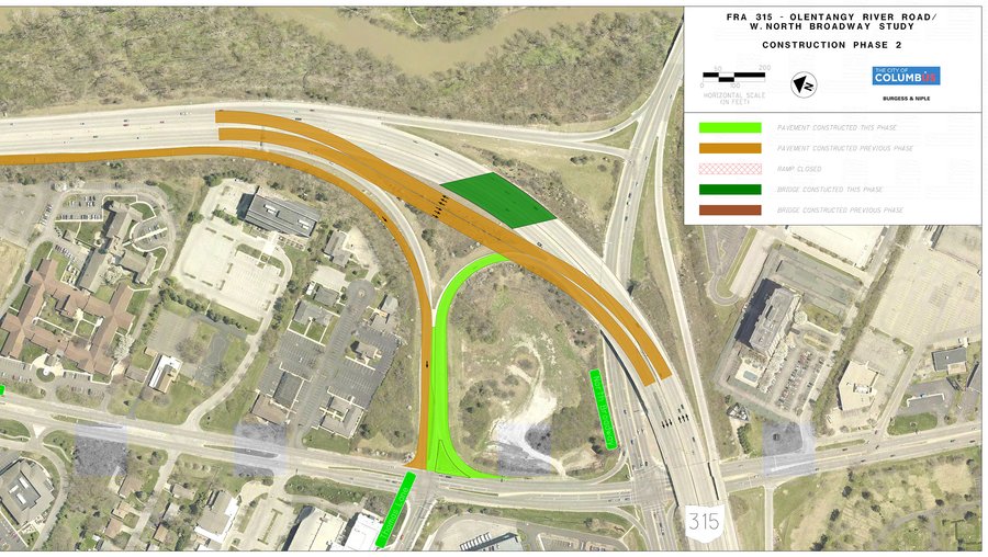 Route 315 traffic update: Southbound ramp from North Broadway in ...