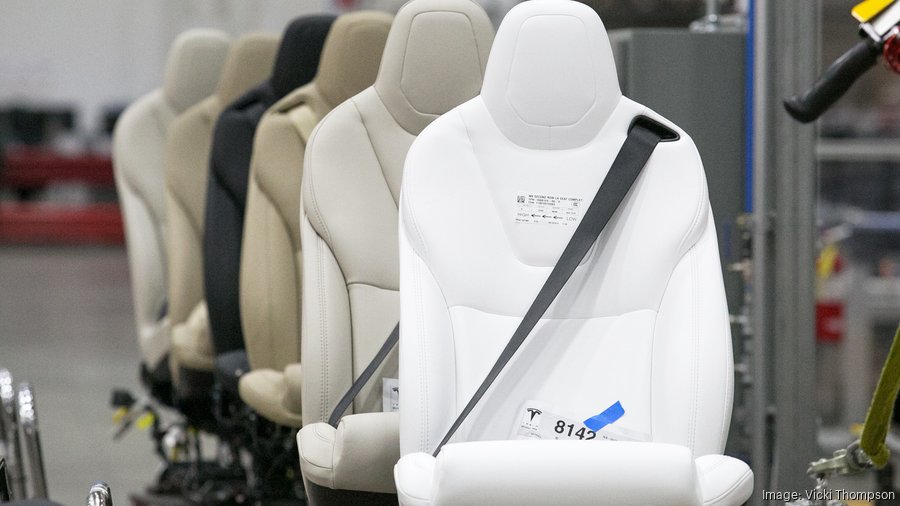Tesla Factory seat manufacturing