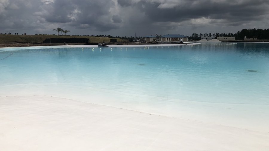After six months of water flow, 14-acre Crystal Lagoon readies to open ...