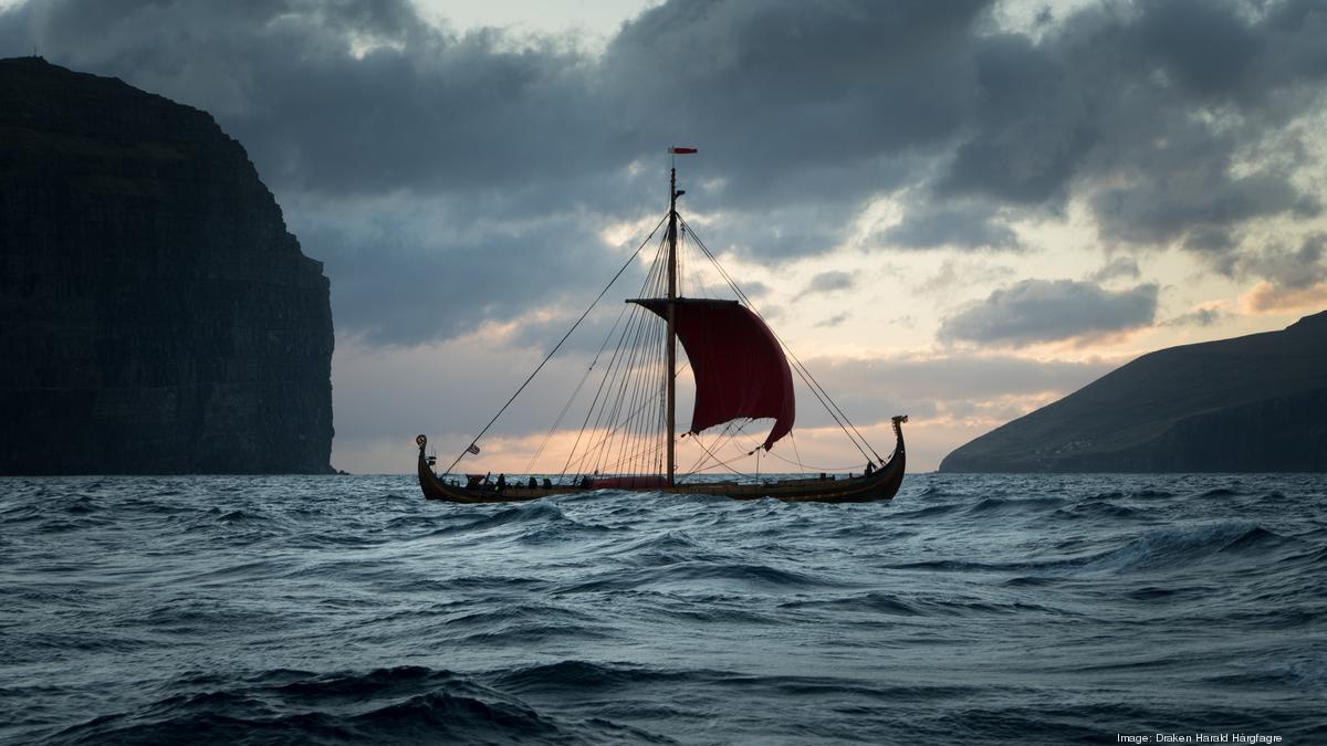 The Draken Viking ship concluding tour at District Wharf in October ...