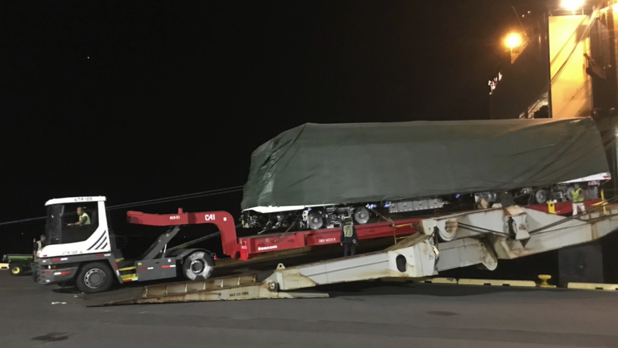 HART officials receive third train for Honolulu's elevated rail project ...