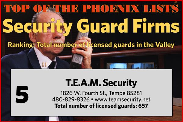 The Top 5 security guard firms in Phoenix - Phoenix Business Journal