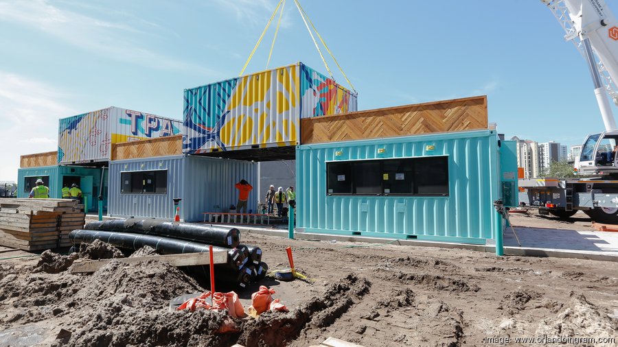 Sparkman Wharf dining garden