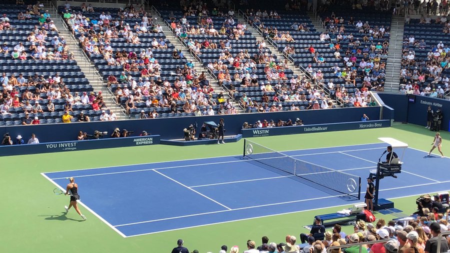 Upgraded U.S. Open debuts to huge crowds (PHOTOS) - New York Business ...