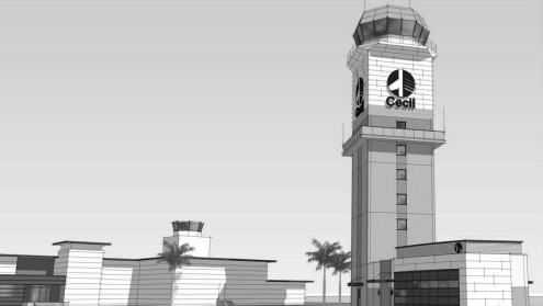 Construction begins for air traffic control tower, spaceport command ...
