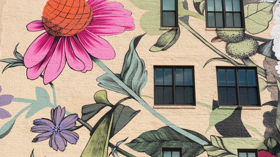 Giant mural is taking shape downtown - Buffalo Business First