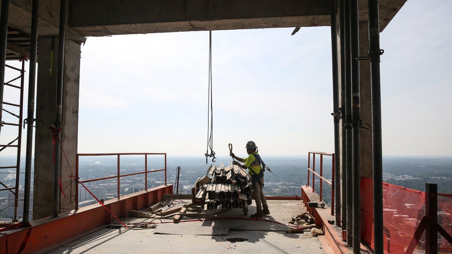 Office tower at uptown's Legacy Union heads for topping out, early 2019 ...