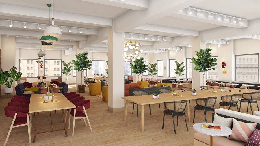The Wing 115 Sansome St. San Francisco rendering