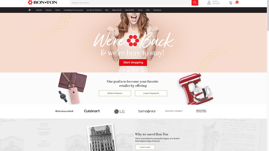 Bon-Ton brand websites relaunch - Milwaukee Business Journal