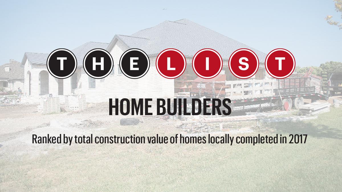 An invitation to appear on the list of Wichita's largest home builders ...