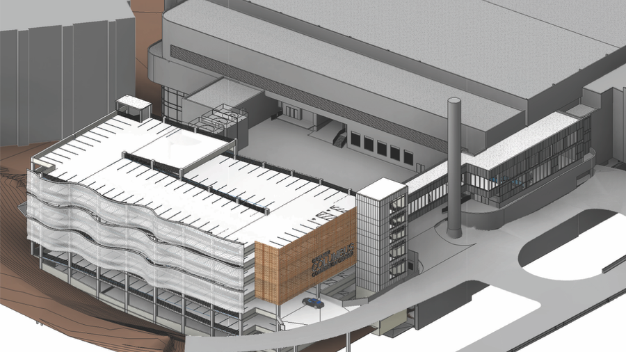 Columbus Convention Center parking garage designed to 'flow' with the ...