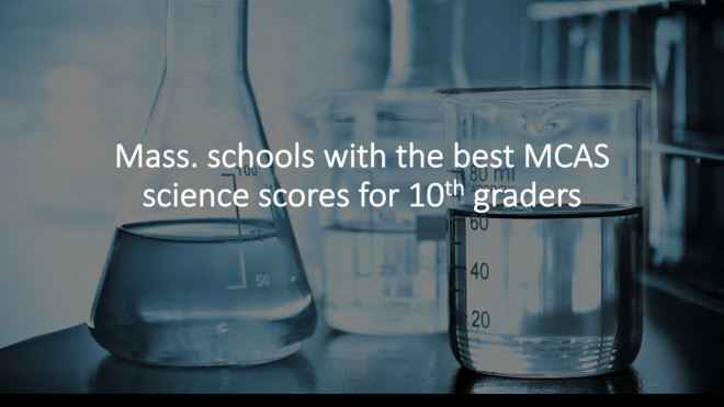 The Massachusetts schools with the best MCAS science scores for 10th ...