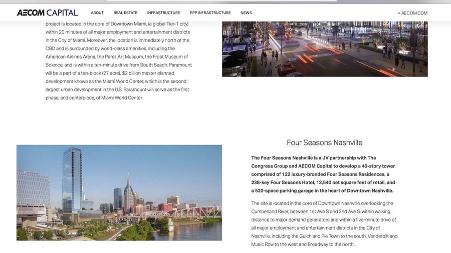 Four Seasons targets downtown hotel in skyscraper developed by AECOM ...