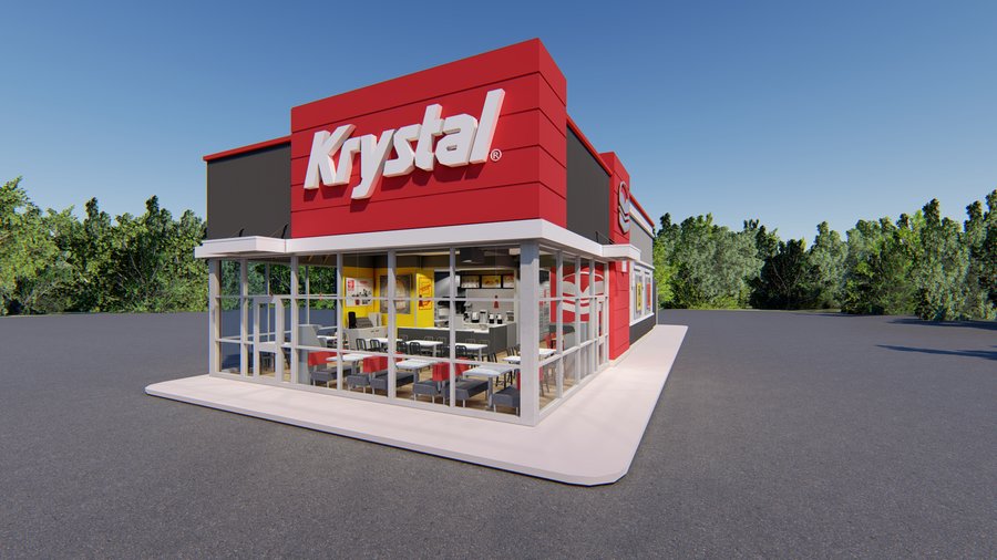 Krystal restaurant builds new, redesigned location on Elvis Presley ...