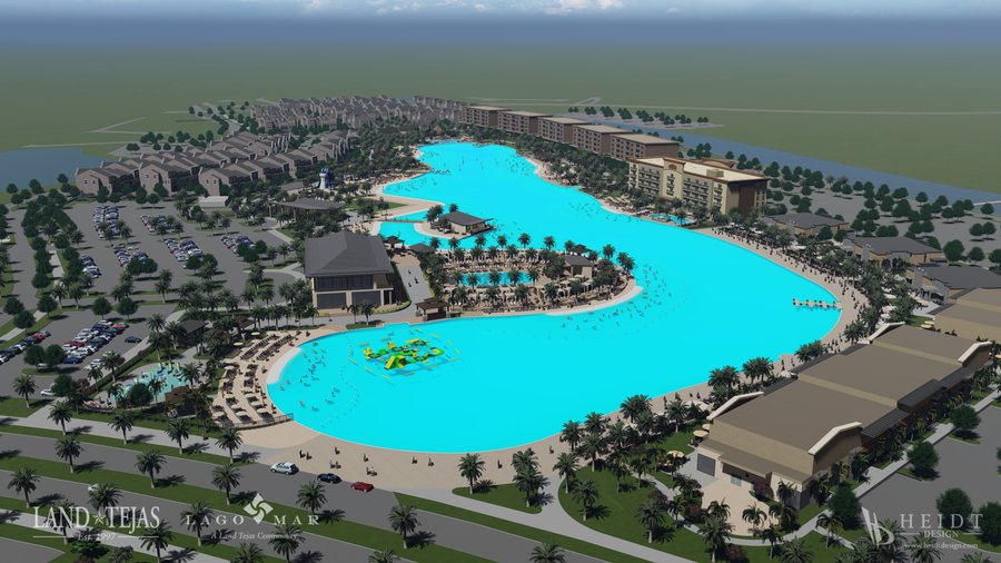 Land Tejas Cos. Crystal Lagoon in Texas City breaks ground - Houston ...