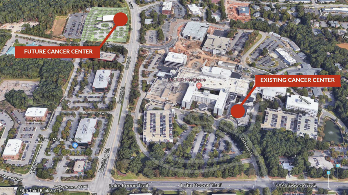 UNC Rex unveils plans for new $65M cancer center - Triangle Business ...