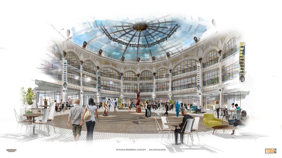 Dayton Arcade project moves ahead with rotunda restoration - Dayton ...