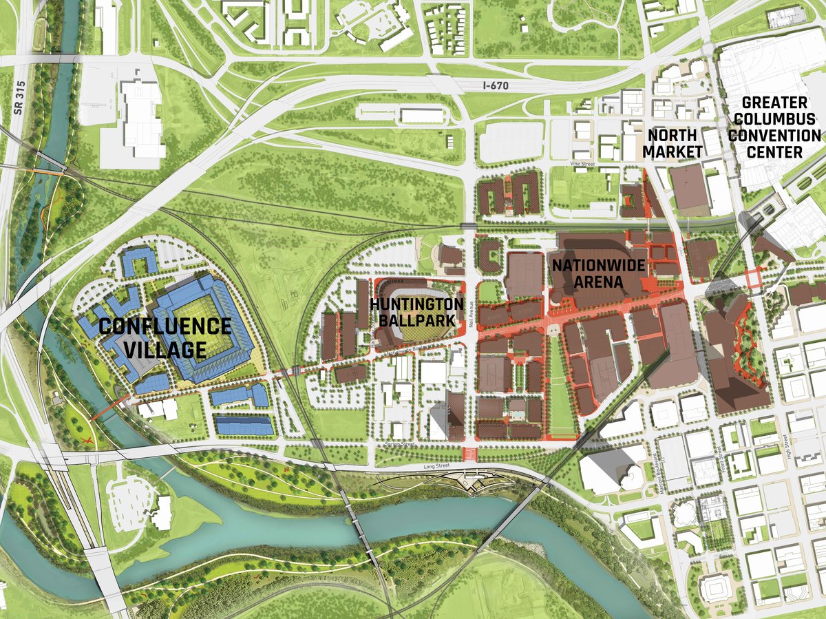 Map Of Downtown Columbus