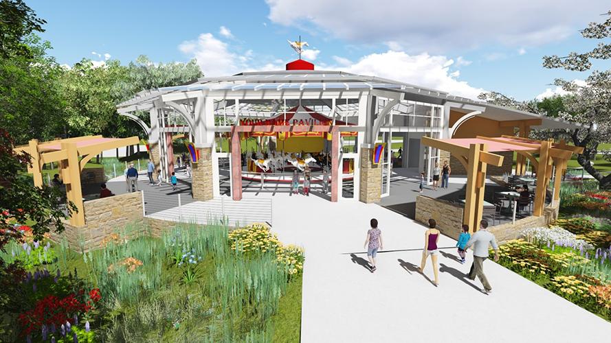 Conco Construction building home for old Joyland carousel at Botanica ...
