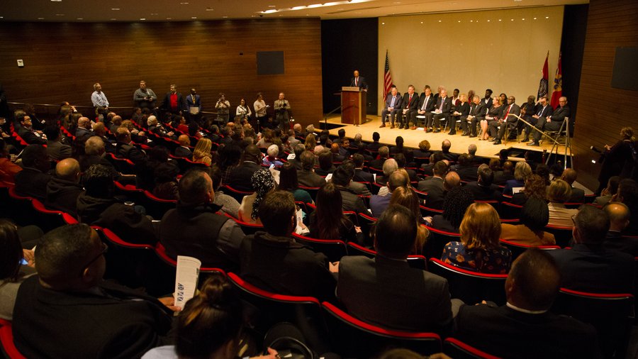 Politicians tout jobs, opportunity as city transfers land for NGA ...