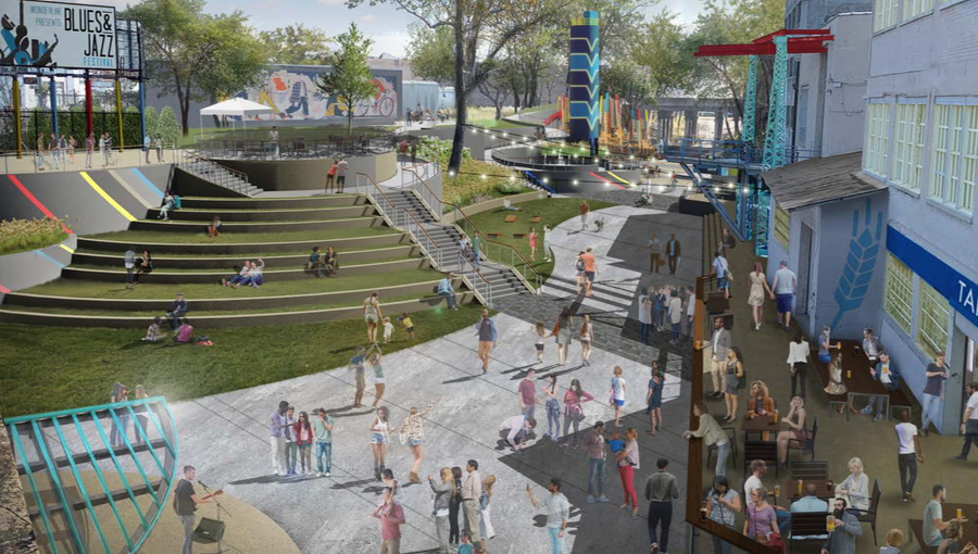 Edge District park plans unveiled; PGK, Development Services Group, DMC ...