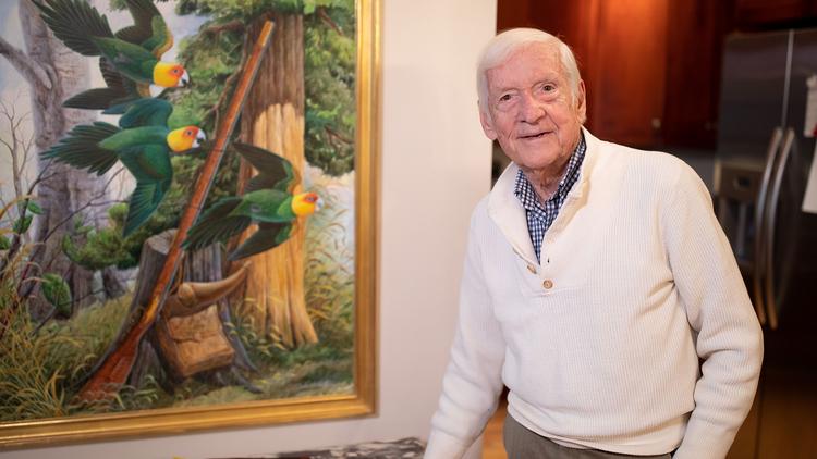 At 94, wildlife artist John Ruthven still at work in studio ...