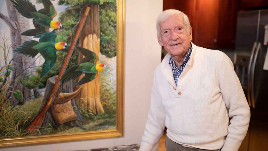 At 94, wildlife artist John Ruthven still at work in studio ...
