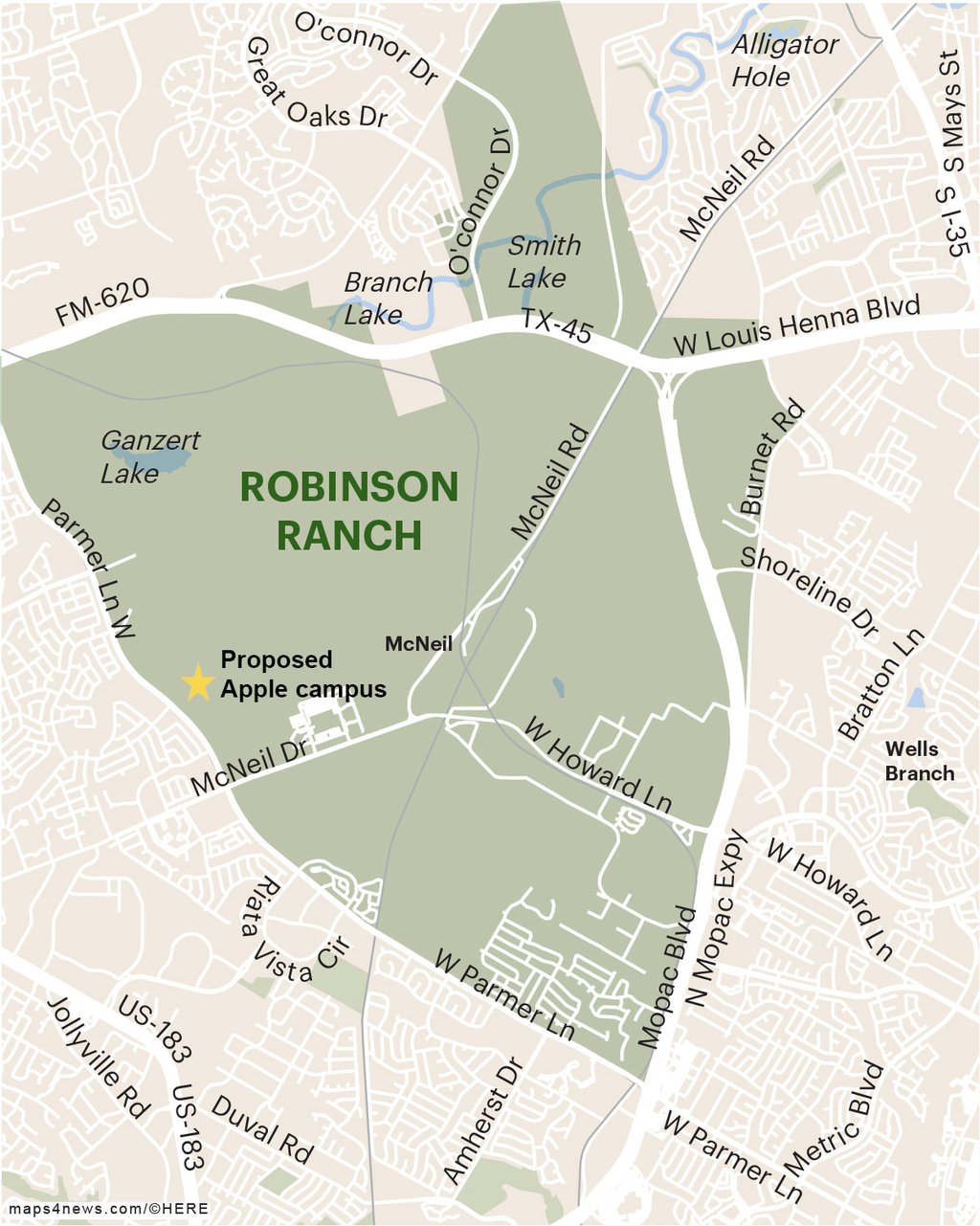 Want to be next to Apple in Austin? Here's a primer on Robinson Ranch ...