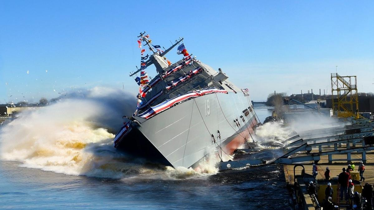Lockheed launches littoral combat ship in Wisconsin - Milwaukee ...