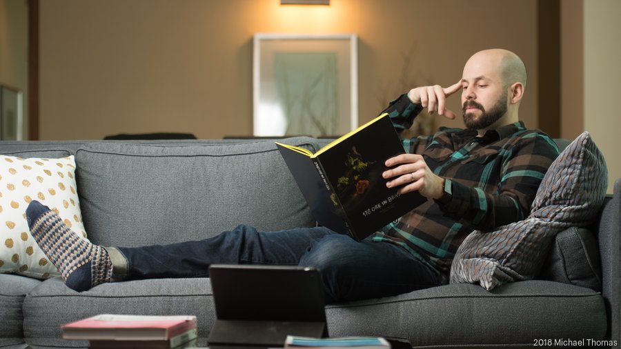 Gerard Craft unwinds with a cookbook in his lap - St. Louis Business ...