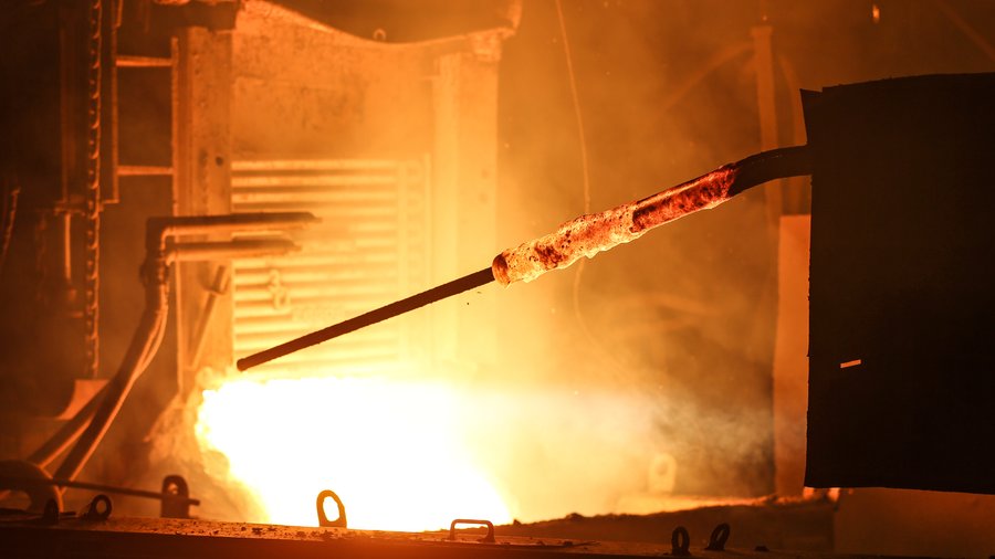 Photos inside Nucor steel plant in Darlington, South Carolina ...