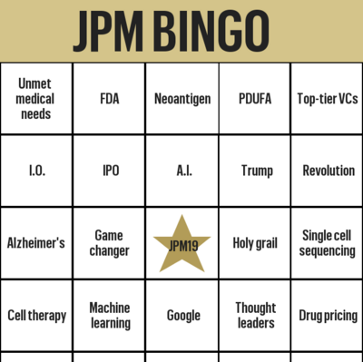 JPM19 buzz-word bingo and more on biotech's big meetup - San Francisco ...