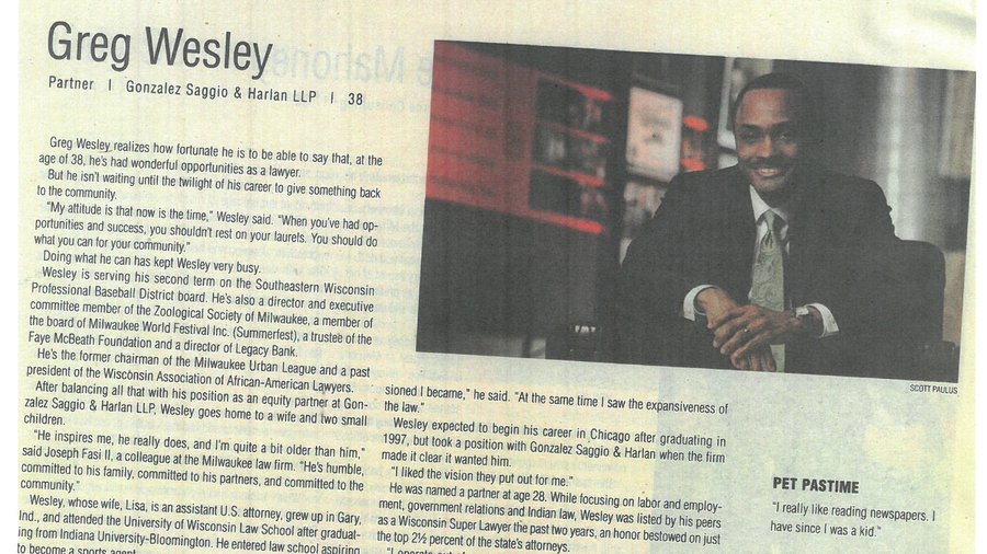 Medical College's Wesley named to 40 under 40 Hall of Fame - Milwaukee ...