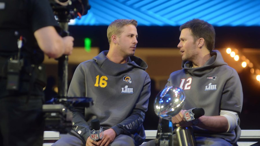 Jared Goff and Tom Brady BS