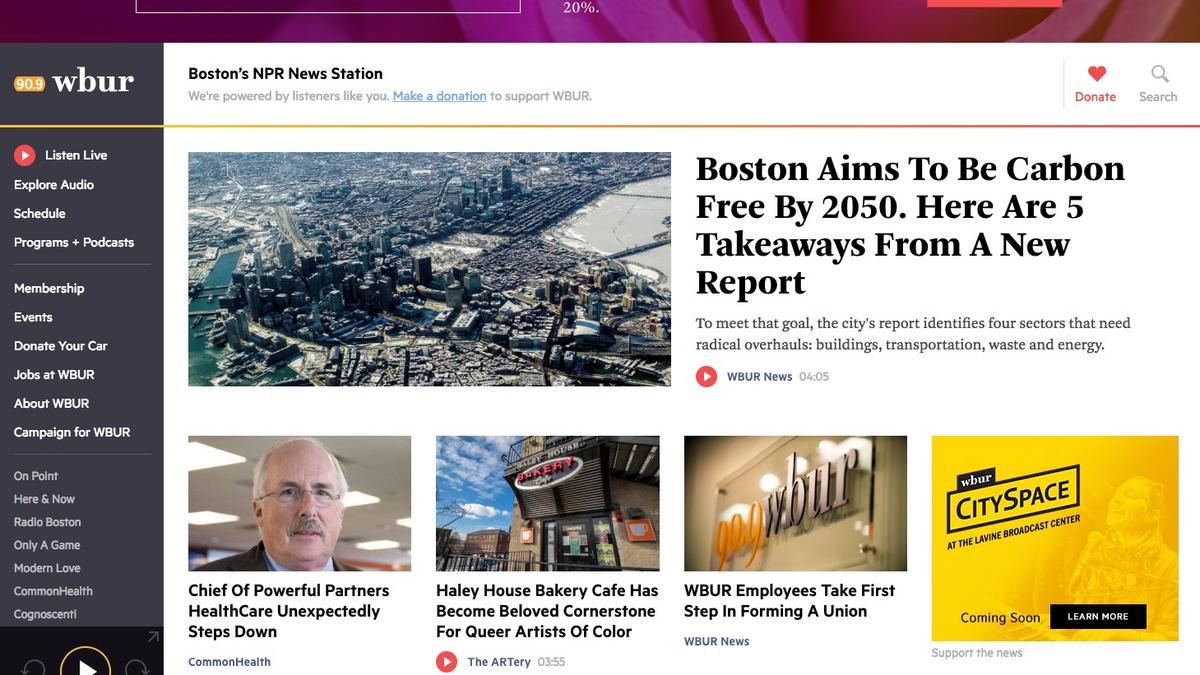WBUR journalists form union following successful vote - Boston Business ...