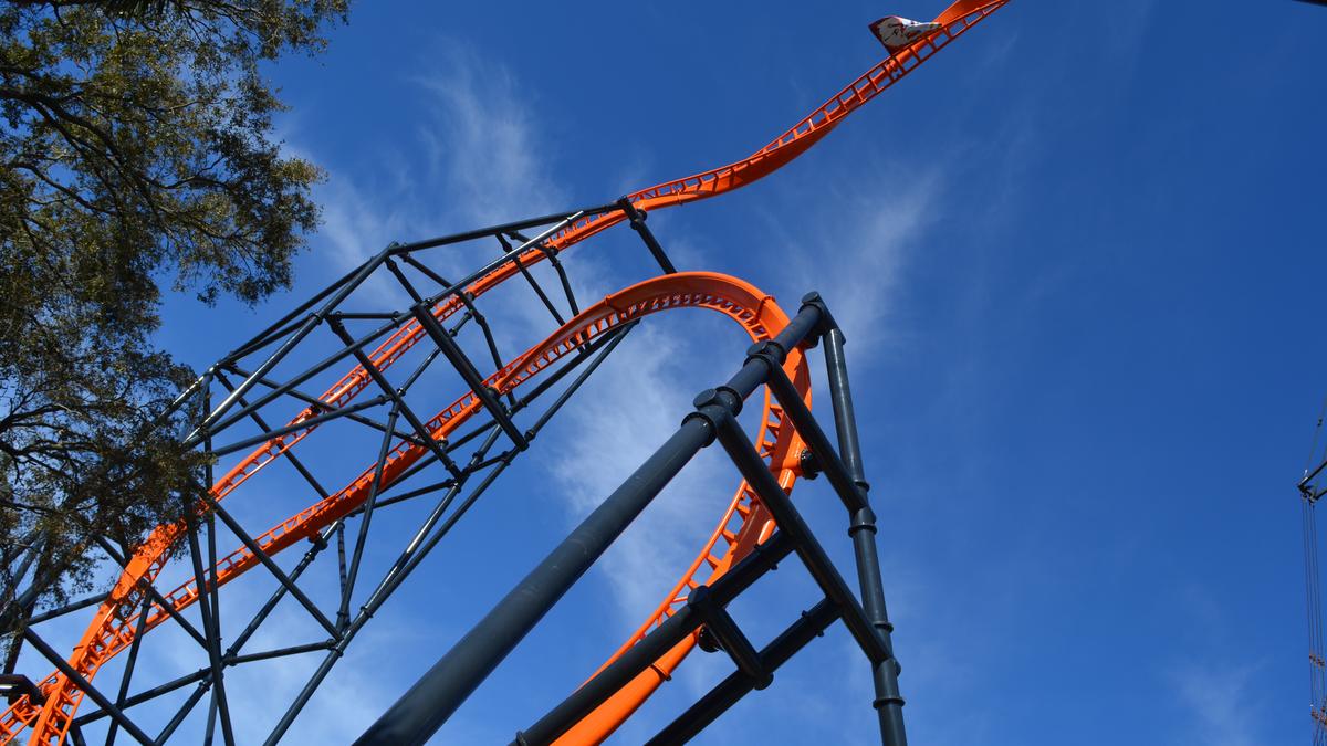 Florida's tallest launch coaster, under construction at Busch Gardens ...
