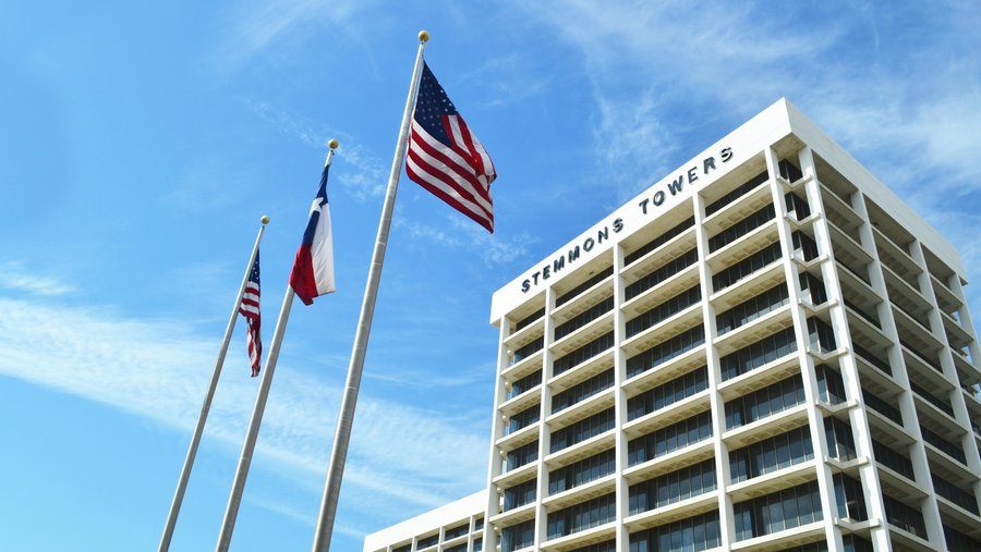 Iconic Dallas towers along Stemmons Freeway hit the market - Dallas ...