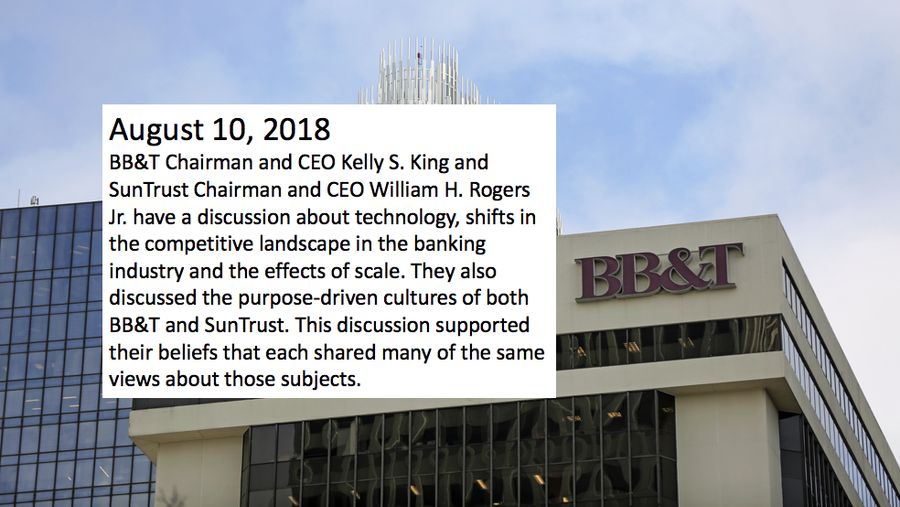 SunTrust, BB&T bank merger will be named Truist - Memphis Business Journal