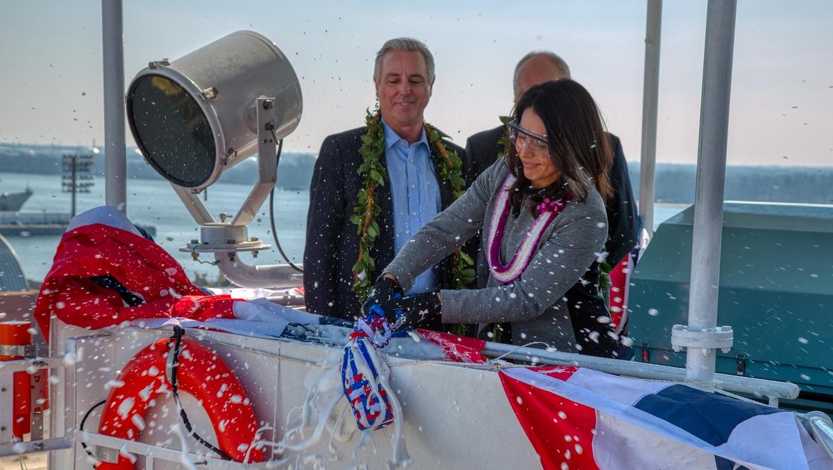 Matson christens second of two new Aloha Class containerships for ...