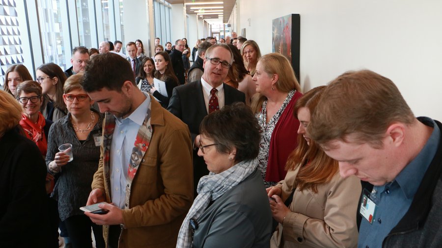 OHSU Skybridge 2019 crowds