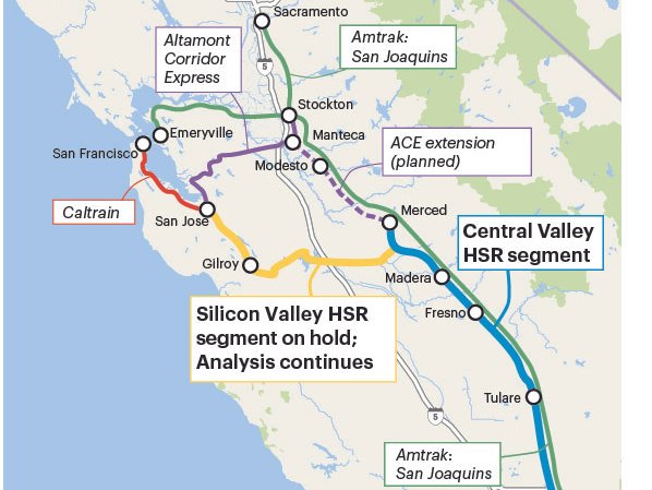 California High Speed Train Map California's Integration And State