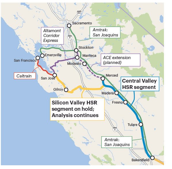 California Bullet Train Map