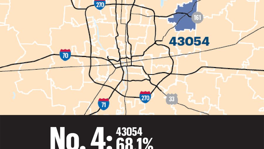 Central Ohio Zip Code Map