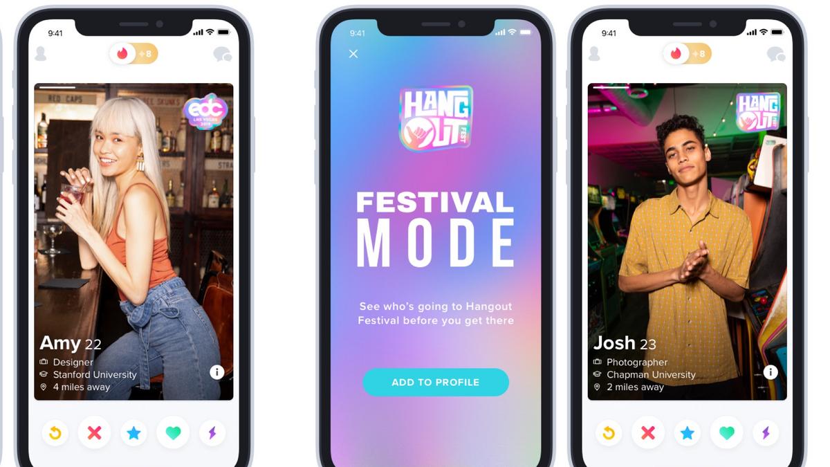 Tinder launches Festival Mode - L.A. Business First