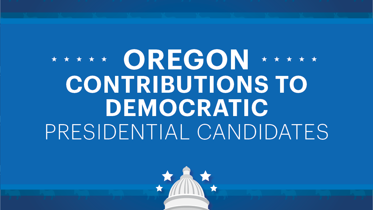Which Democratic presidential candidate leads Oregon's fundraising race ...