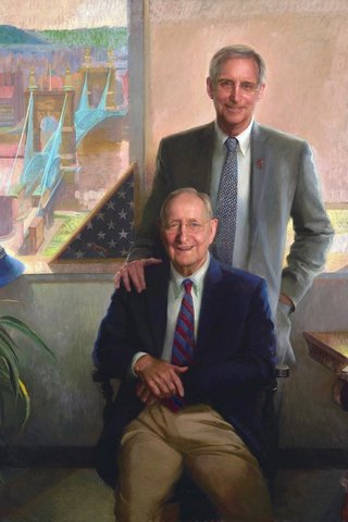 KMK Law unveils double portrait of William Keating Sr., Jr. by ...